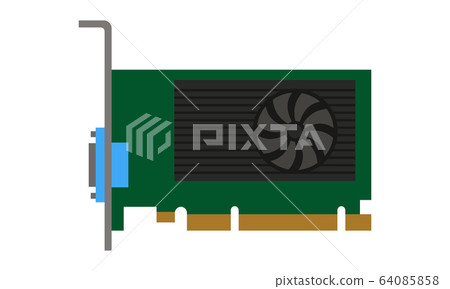 vector, gpu, graphics card - Stock Illustration [64085858] - PIXTA