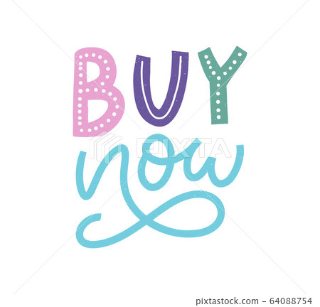 Slogan Buy now letter for web background design. - Stock Illustration ...