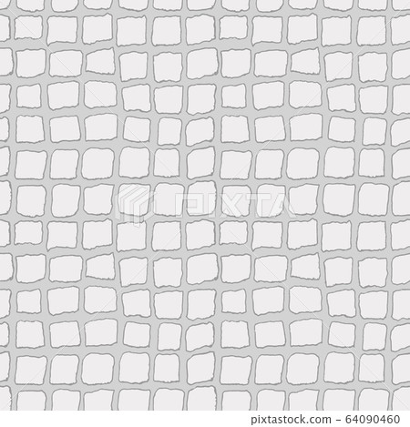 Bricks handdrawn seamless gray pattern. Vector... - Stock Illustration ...