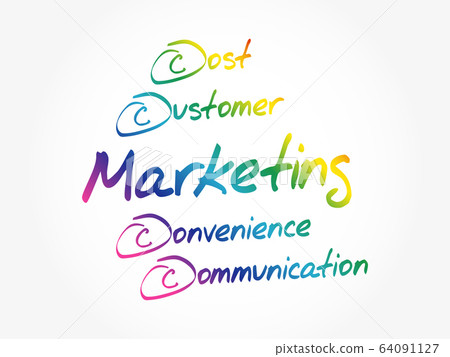 4c Marketing model concept - Stock Illustration [64091127] - PIXTA