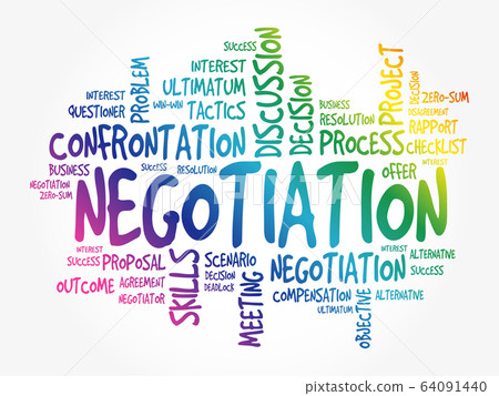 Negotiation word cloud collage - Stock Illustration [64091440] - PIXTA
