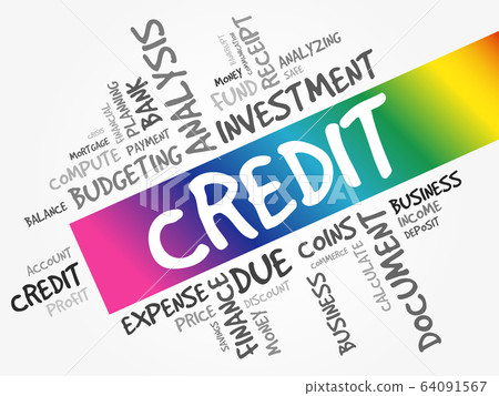 CREDIT word cloud collage - Stock Illustration [64091567] - PIXTA