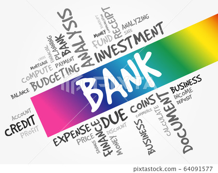 BANK word cloud collage - Stock Illustration [64091577] - PIXTA