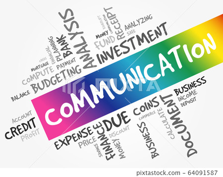 Communication word cloud collage-插圖素材 [64091587] - PIXTA圖庫