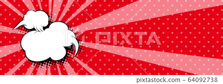 Speech bubble on a red pop art background - Stock Illustration ...