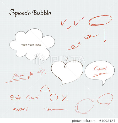 Speech Bubble Illustration 25 - Stock Illustration [64098421] - PIXTA