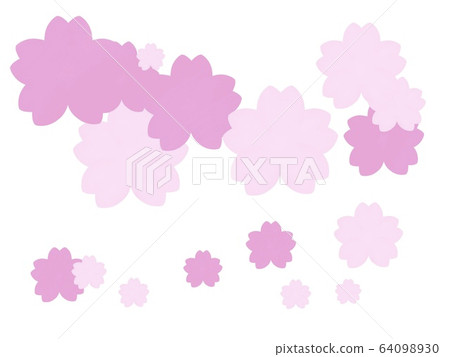 Sakura shower - Stock Illustration [64098930] - PIXTA