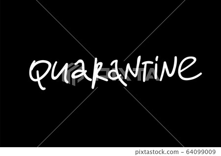 Grunge Quarantine Word. Black Vector... - Stock Illustration [64099009 ...