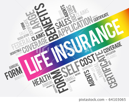LIFE Insurance word cloud collage - Stock Illustration [64103065] - PIXTA