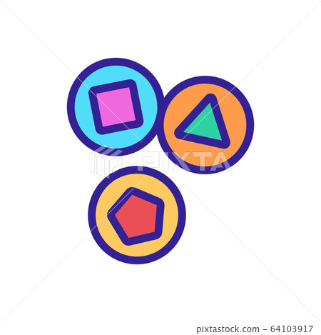 lottery draw icon vector outline illustration - Stock Illustration ...