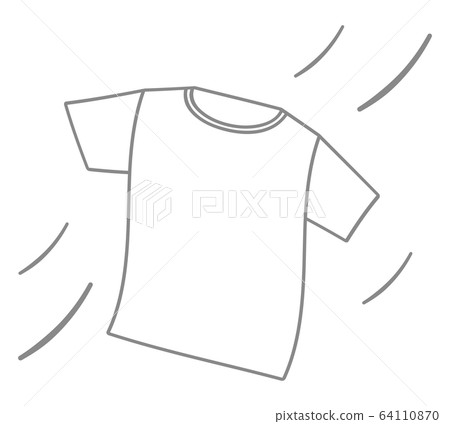 T-shirt fluttering in the wind - Stock Illustration [64110870] - PIXTA
