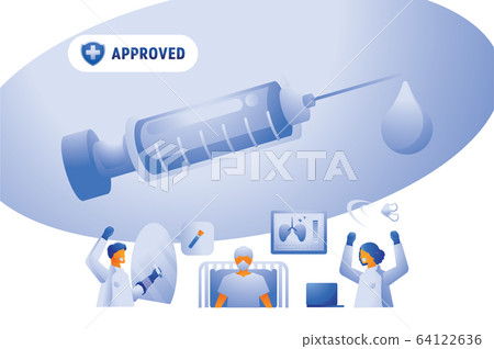 medicine approved vector illustration - Stock Illustration [64122636 ...