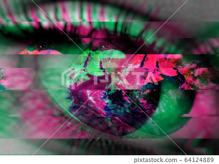 Abstract eye close up - Stock Illustration [64124889] - PIXTA