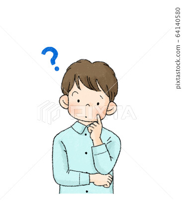Boy expression (question) - Stock Illustration [64140580] - PIXTA
