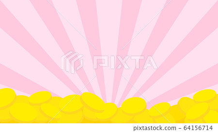 Pained coin background / pastel color pink - Stock Illustration ...