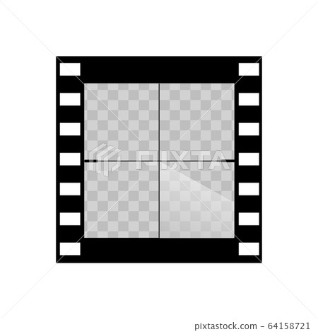 Old transparent film movie countdown frame. - Stock Illustration ...