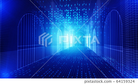 digital building matrix background is perfect... - Stock Illustration ...