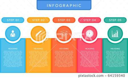 Infographic modern design colorful style use plan - Stock Illustration ...