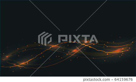 Abstract yellow background texture of magic -插圖素材 [64159676] - PIXTA圖庫