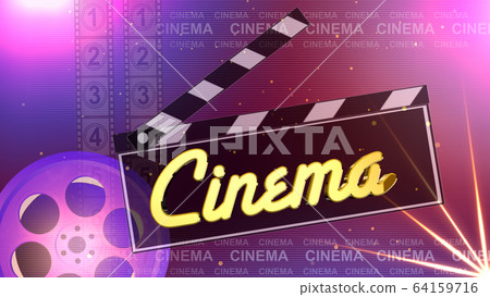 Cinema background is perfect for any type of... - Stock Illustration ...