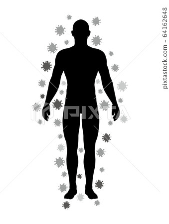 Human body and virus - Stock Illustration [64162648] - PIXTA