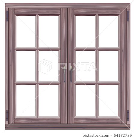 Vector window frame isolated. - Stock Illustration [64172789] - PIXTA