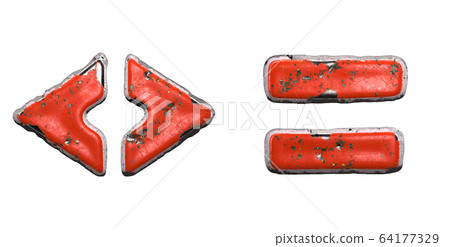 Set of symbols left, right angle bracket and...-插圖素材 [64177329] - PIXTA圖庫