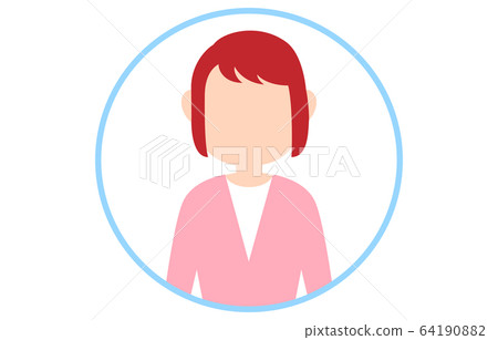 Faceless person icon with blue frame - Stock Illustration [64190882 ...