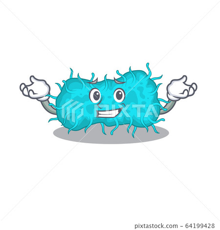 A picture of grinning bacteria prokaryote... - Stock Illustration ...