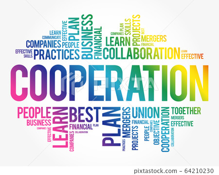 Cooperation word cloud collage - Stock Illustration [64210230] - PIXTA