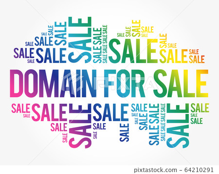 DOMAIN FOR SALE word cloud collage - Stock Illustration [64210291] - PIXTA