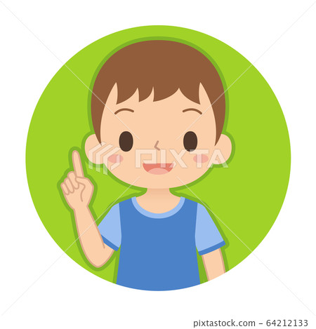 Pointing boy icon - Stock Illustration [64212133] - PIXTA