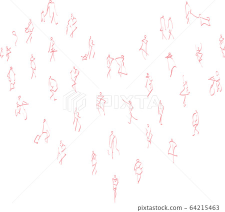Person_pen drawing - Stock Illustration [64215463] - PIXTA