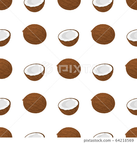 Seamless pattern with cartoon detailed brown - Stock Illustration ...