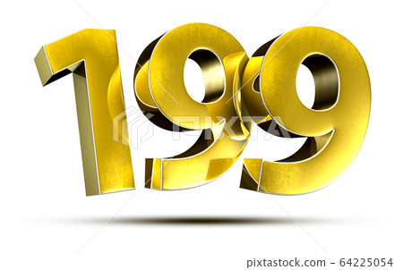 Numbers 199 3d. - Stock Illustration [64225054] - PIXTA