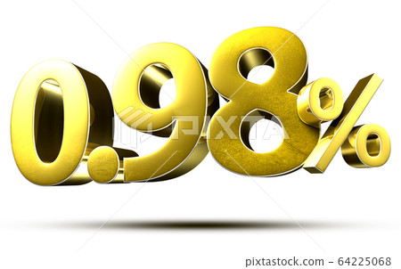 0.98 Percent 3d. - Stock Illustration [64225068] - PIXTA