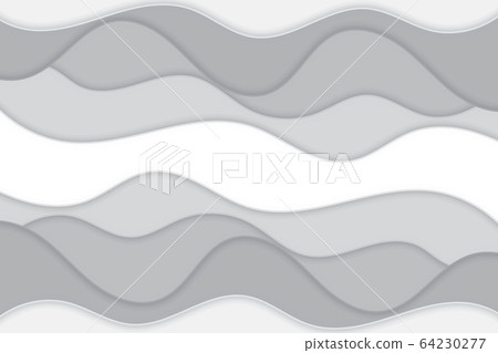 Paper art monochrome abstract template mirage-插圖素材 [64230277] - PIXTA圖庫