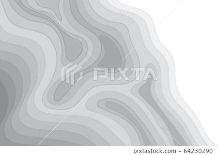 Paper art monochrome abstract template mirage - Stock Illustration ...