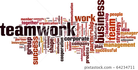 Teamwork word cloud - Stock Illustration [64234711] - PIXTA
