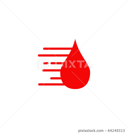 Blood droop icon logo design template - Stock Illustration [64248313 ...