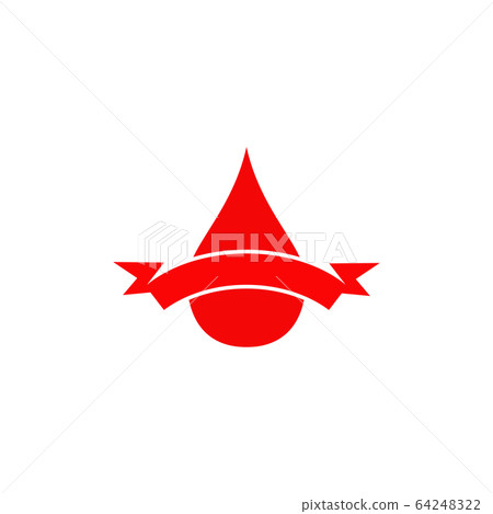 Blood droop icon logo design template - Stock Illustration [64248322 ...