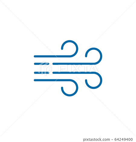 Wind symbol logo design template - Stock Illustration [64249400] - PIXTA