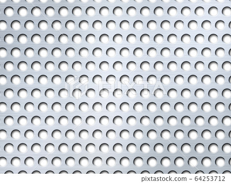 Perforated metal (silver) - Stock Illustration [64253712] - PIXTA