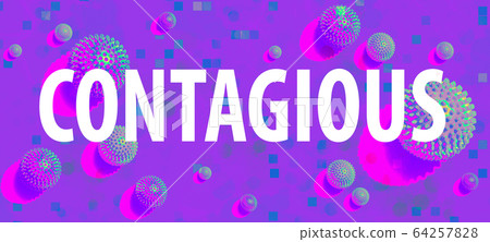 Contagious theme with viral objects - Stock Illustration [64257828] - PIXTA
