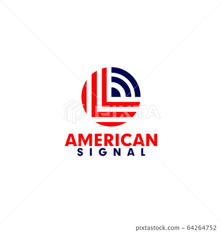 American signal icon logo design template - Stock Illustration ...