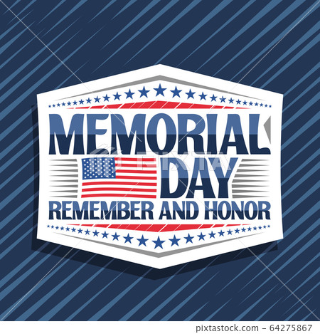 Vector logo for Memorial Day - Stock Illustration [64275867] - PIXTA