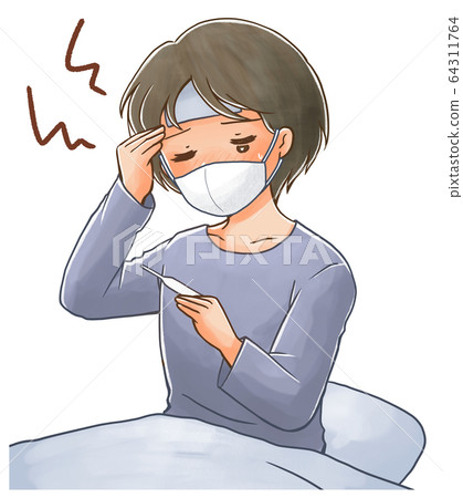 Illustration 5 of a person with a fever - Stock Illustration [64311764 ...