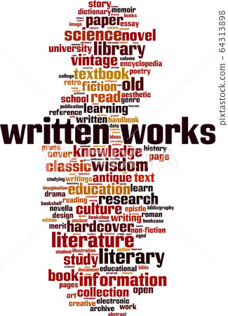 Written works word cloud - Stock Illustration [64313898] - PIXTA