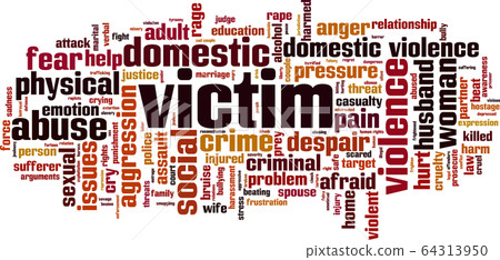 Victim word cloud-插圖素材 [64313950] - PIXTA圖庫