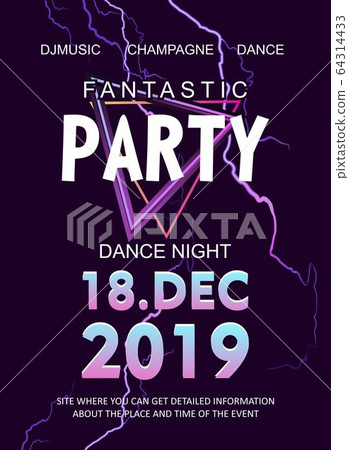 retro wave cyber space poster - Stock Illustration [64314433] - PIXTA